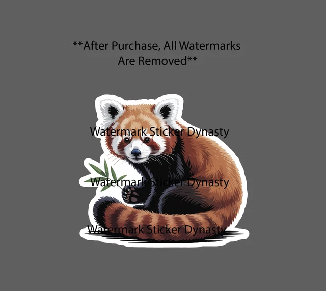 DOPASTICKER Red Panda Sticker Animal Pet Wildlife Cute Nature Sticker ...