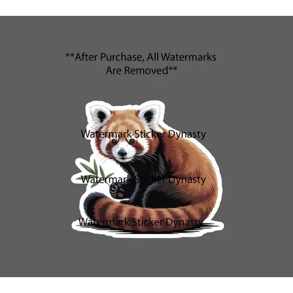 DOPASTICKER Red Panda Sticker Animal Pet Wildlife Cute Nature Sticker ...