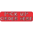 DOPASTICKER Red Pick Up Order Here Sticker Business Sticker Phone ...