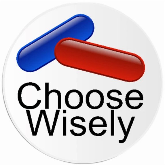 DOPASTICKER Red Pill Blue Pill Choose Wisely Sticker, Matrix Phone ...