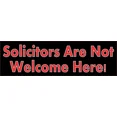 DOPASTICKER Red Solicitors Are Not Welcome Here Sticker Phone Sticker ...