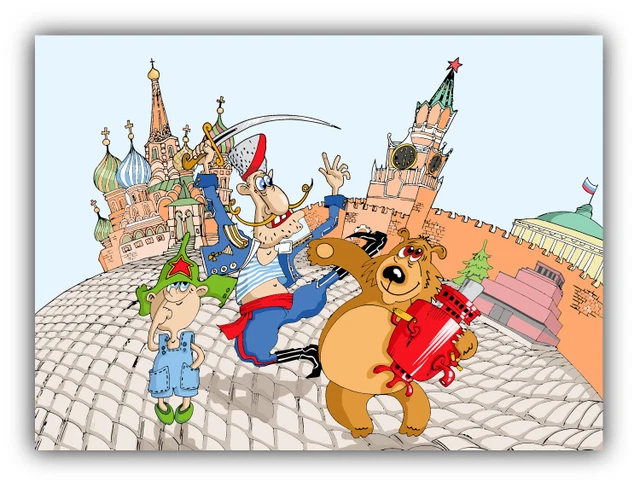 DOPASTICKER Red Square Moscow Culture Russia Travel Sticker Decal Phone ...