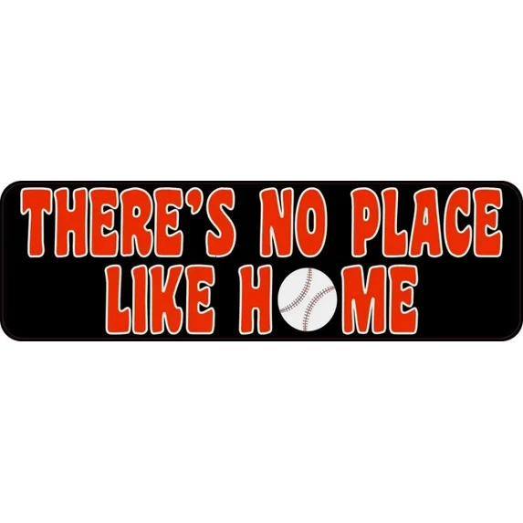 DOPASTICKER Red There'S No Place Like Home Baseball Sport Sticker Phone ...