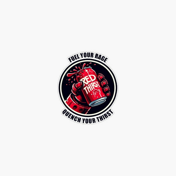 DOPASTICKER Red Thirst Energy Drink Sticker, Phone Sticker Car Sticker ...