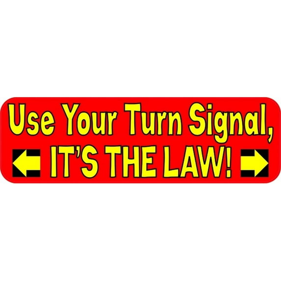 DOPASTICKER Red Use Your Turn Stickeral Sticker Car Door Sticker Truck ...