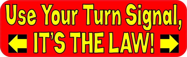 DOPASTICKER Red Use Your Turn Stickeral Sticker Vehicle Door Sticker ...