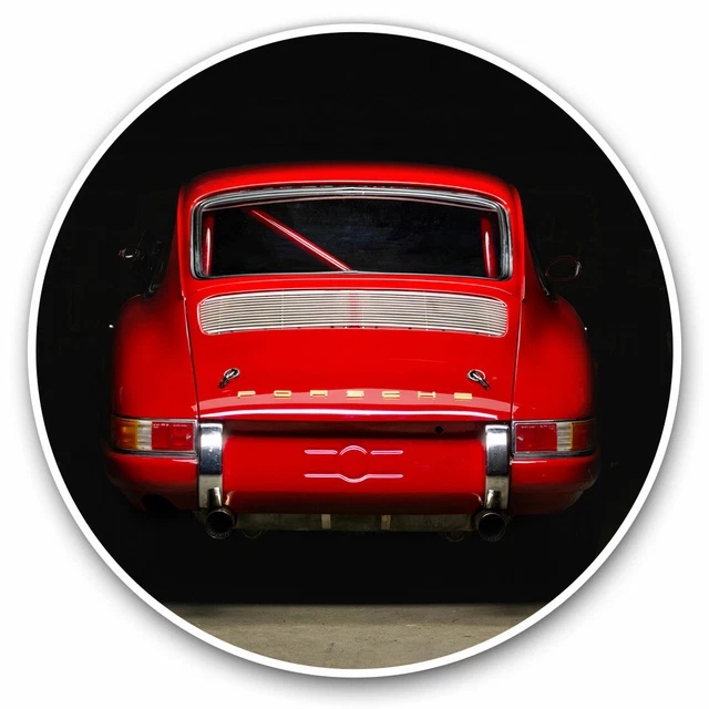 DOPASTICKER Red Vintage Car Racing Cool Gift Decorative Laptop, Phone ...