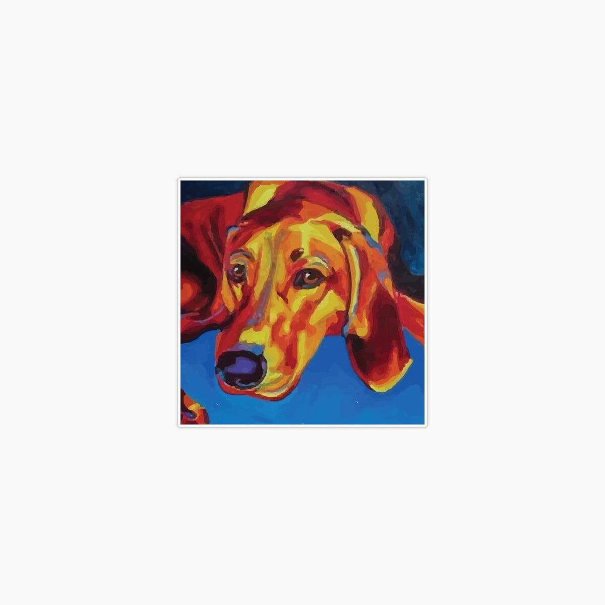 DOPASTICKER Redbone Coonhound Sticker, Phone Sticker Water Bottle ...