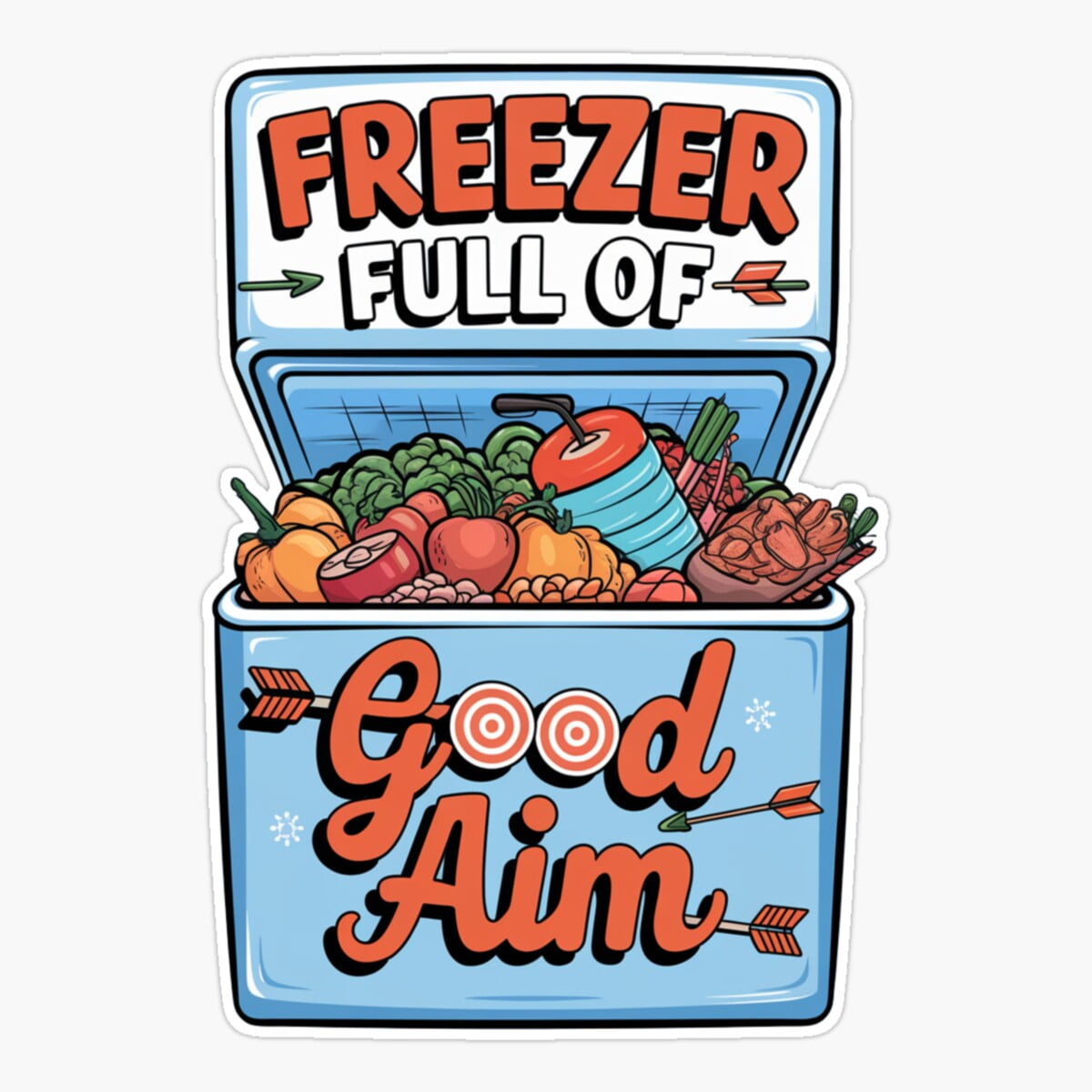 DOPASTICKER Reezer Ull O Good Aim Hunting Season Unny Ood Gits Sticker ...