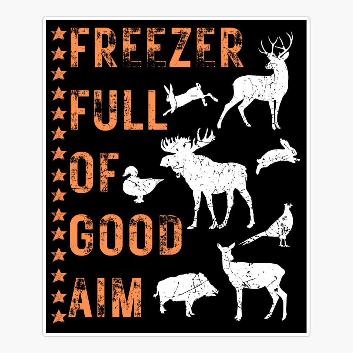 DOPASTICKER Reezer Ull O Good Aim, Perect Git Or Hunters, Unny Hunting ...