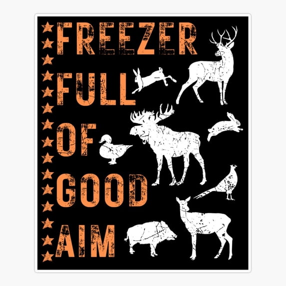 DOPASTICKER Reezer Ull O Good Aim, Perect Git Or Hunters, Unny Hunting ...