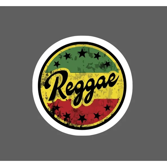 DOPASTICKER Reggae Sticker Jamaica Retro Music Culture Sticker Phone ...