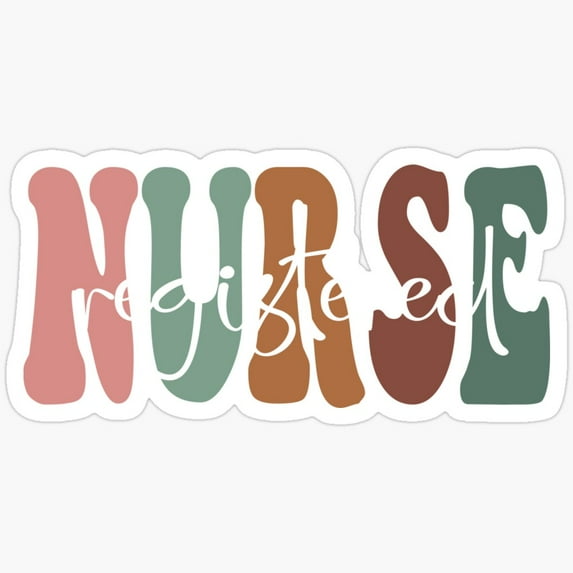 DOPASTICKER Registered Nurse Rn Nursing Hospital Graduation Sticker ...