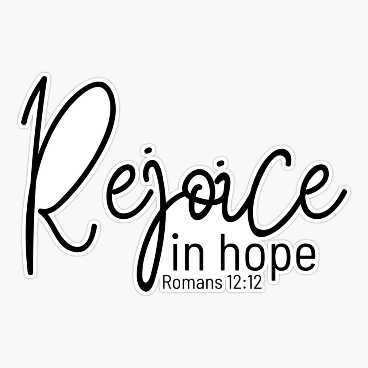 DOPASTICKER Rejoice In Hope Sticker, Phone Sticker Car Stickers ...