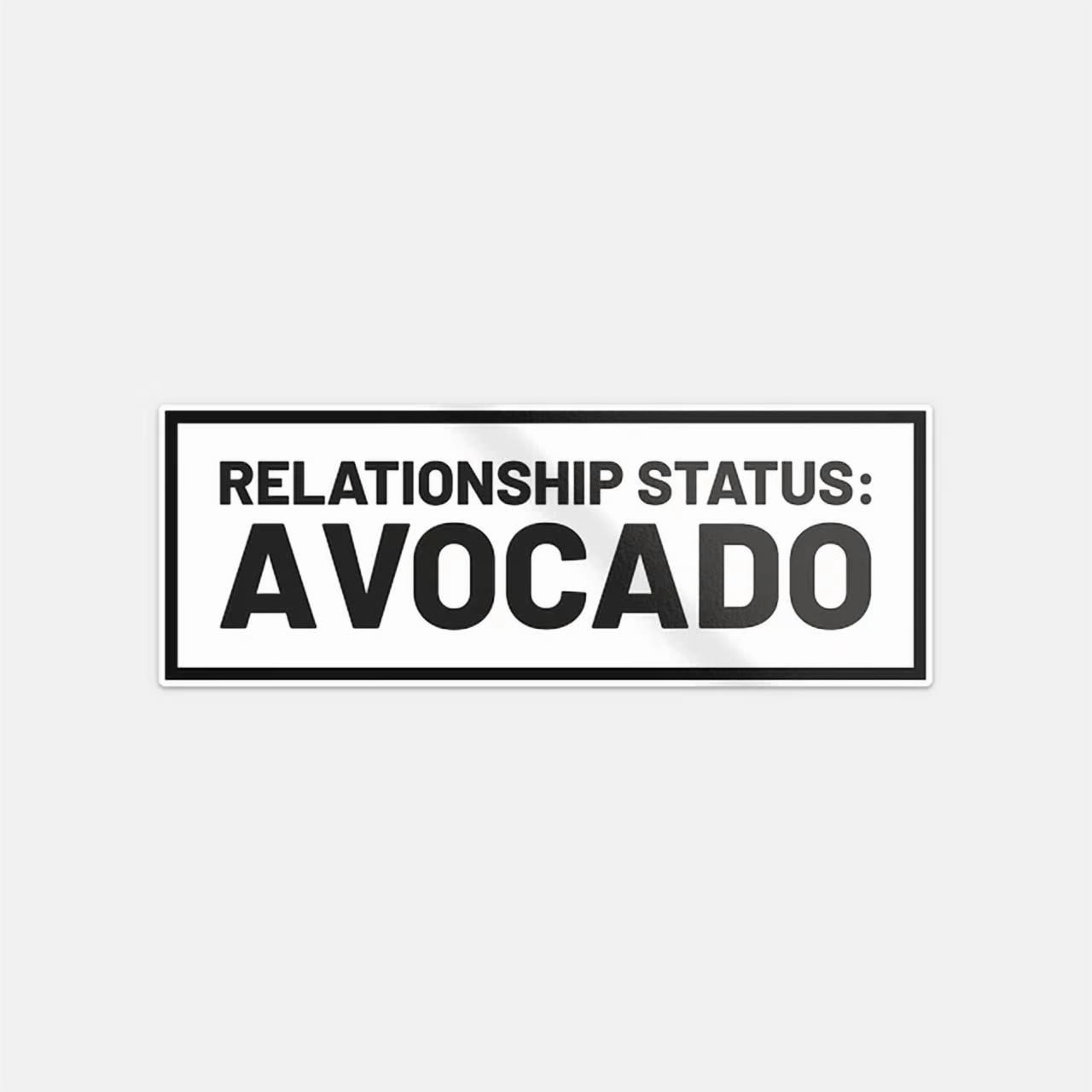 DOPASTICKER Relationship Status Avocado Sticker Decal Phone Decal Water ...