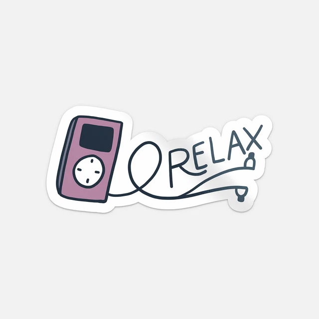 DOPASTICKER Relax Cartoon Ipod Sticker Decal Phone Decal Water Bottle ...