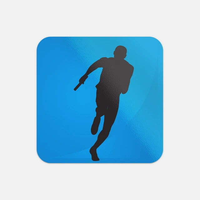 DOPASTICKER Relay Sport Icon Sticker Decal Phone Decal Water Bottle ...