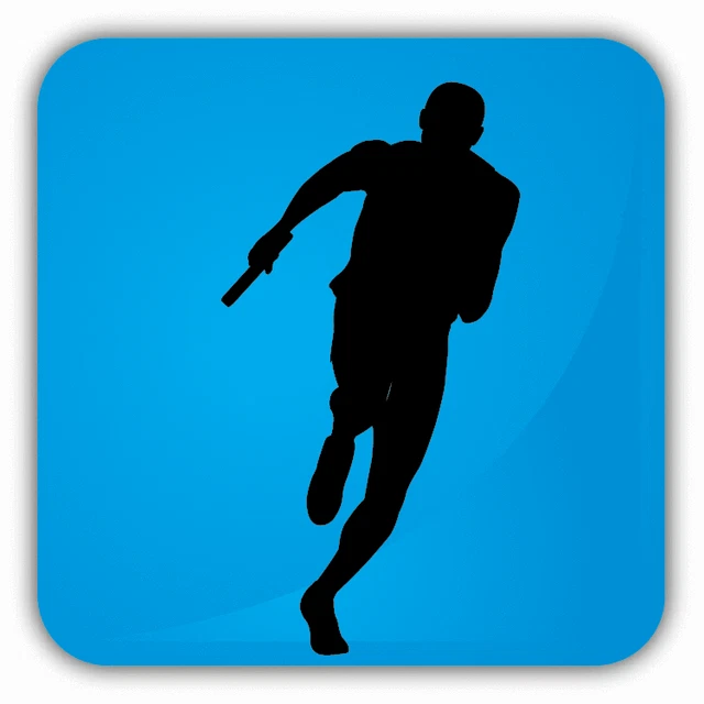 DOPASTICKER Relay Sport Icon Sticker Decal Phone Decal Water Bottle ...