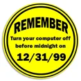 DOPASTICKER Remember To Turn Off Computer 1999 2000 Y2K Phone Decal ...