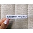 DOPASTICKER Remember Why You Started Sticker, Motivational Gym Sticker ...