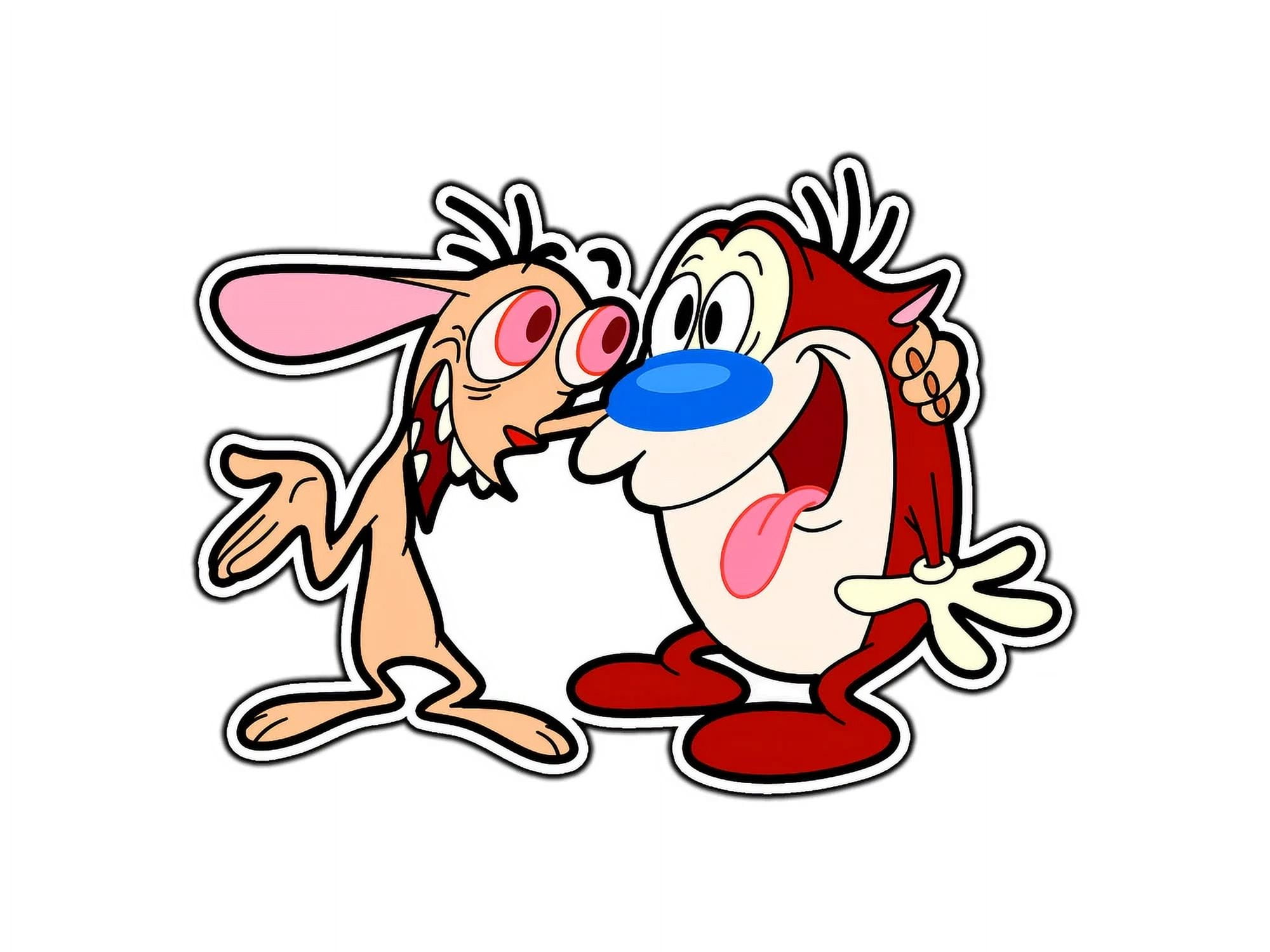 DOPASTICKER Ren & Stimpy Sticker Decal Phone Decal Water Bottle ...