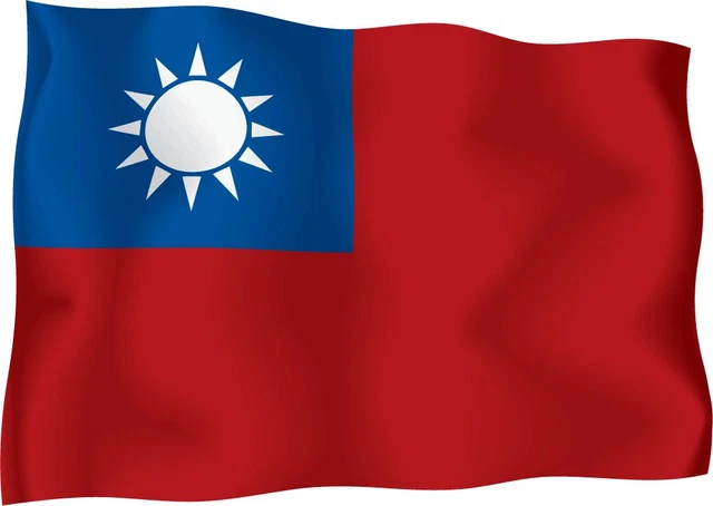DOPASTICKER Republic Of China Flag Sticker Phone Decal Water Bottle ...