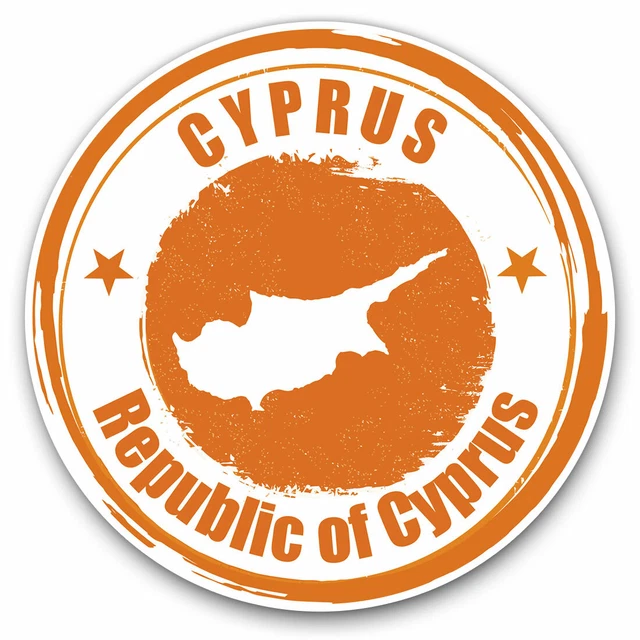 DOPASTICKER Republic Of Cyprus Map Travel Cool Gift Decorative Laptop ...