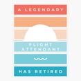 DOPASTICKER Retired Flight Attendant Retirement Sticker, Phone Sticker ...