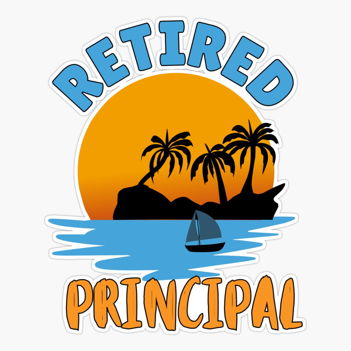 DOPASTICKER Retired Principal Sticker, Phone Sticker Car Stickers ...