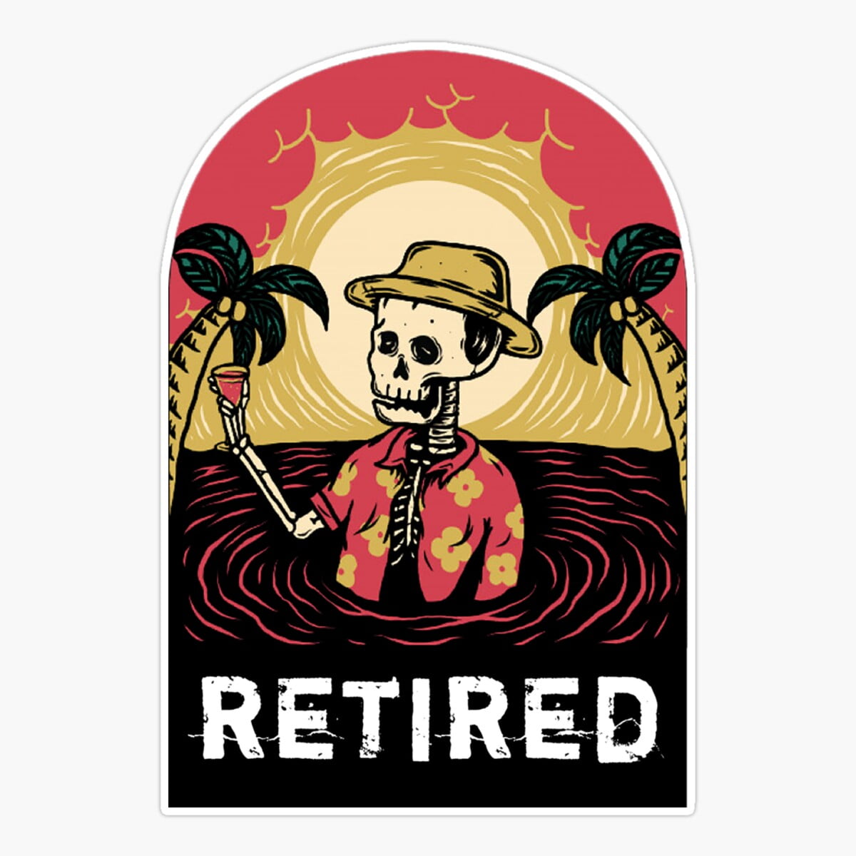 DOPASTICKER Retirement Gifts - Old Retired Farts - Retired Bum Gift ...