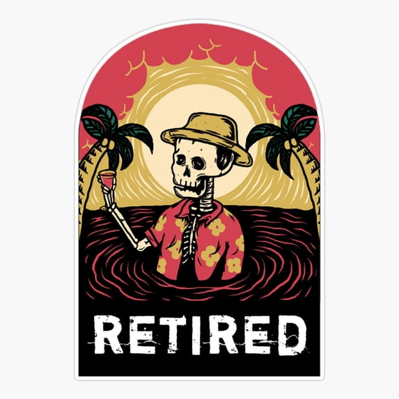 DOPASTICKER Retirement Gifts - Old Retired Farts - Retired Bum Gift ...