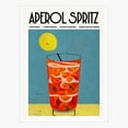 DOPASTICKER Retro Aperol Spritz Poster Sunshine Homebar, Kitchen Bar ...