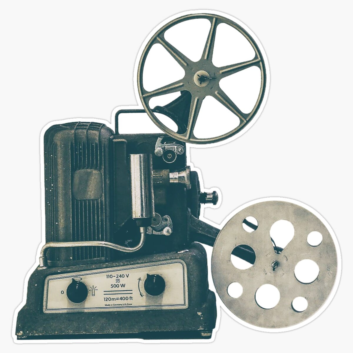 DOPASTICKER Retro Cinema Projector Sticker, Phone Sticker Car Stickers ...