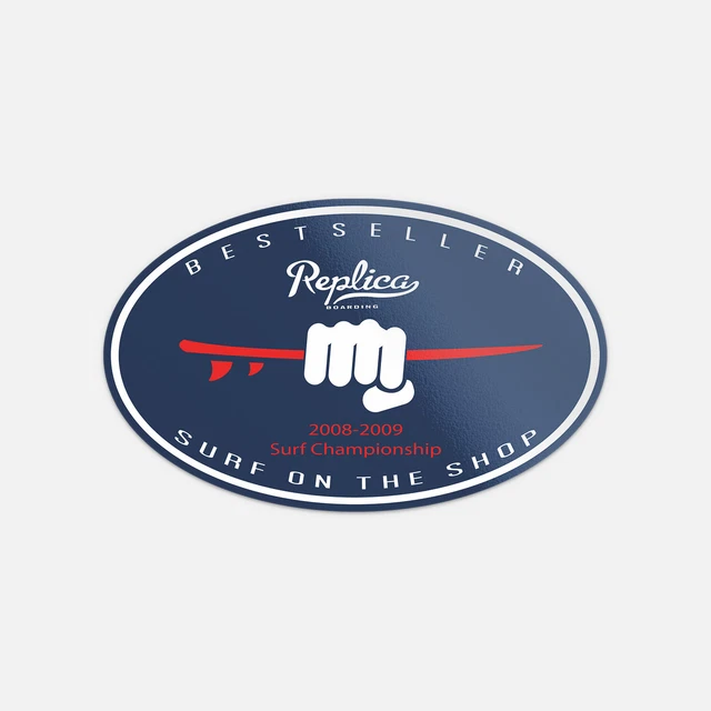 DOPASTICKER Retro Grunge Surfing Label Surf On The Shop Sticker Decal ...