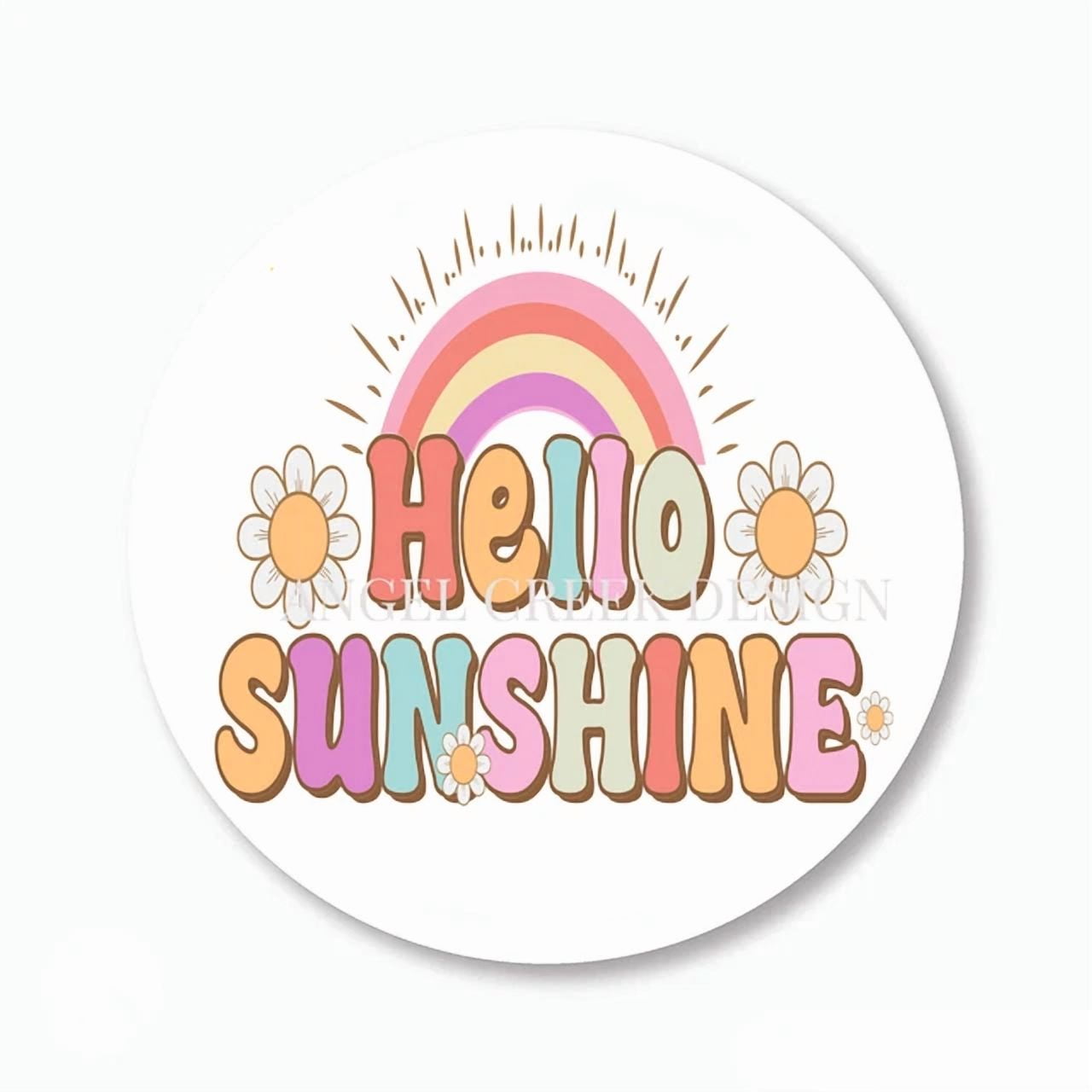 DOPASTICKER Retro Hello Sunshine Rainbow Scrapbook Stickers Phone Water ...