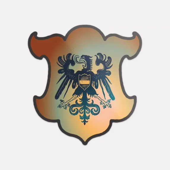 DOPASTICKER Retro Heraldic Griffin Silhouette Shield Sticker Decal ...