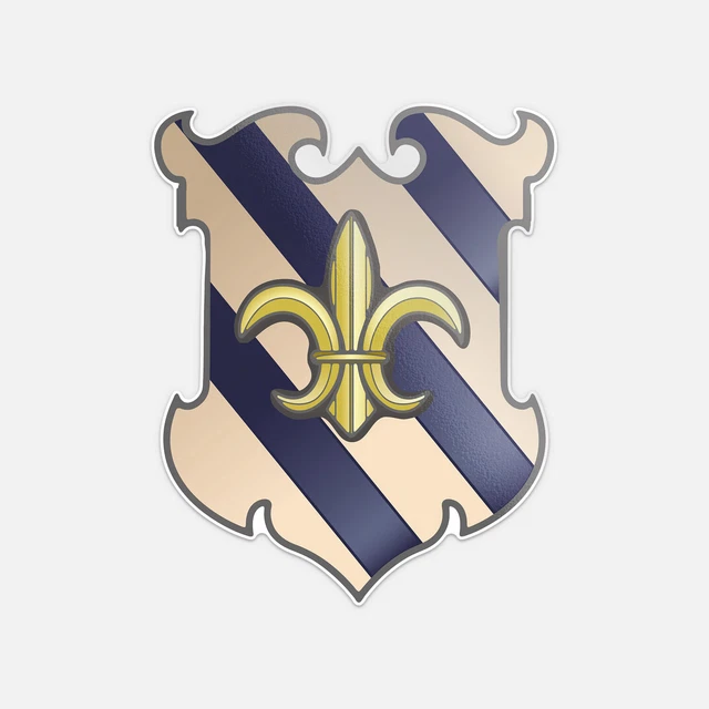 DOPASTICKER Retro Heraldic Shield Ornament Sticker Decal Phone Decal ...