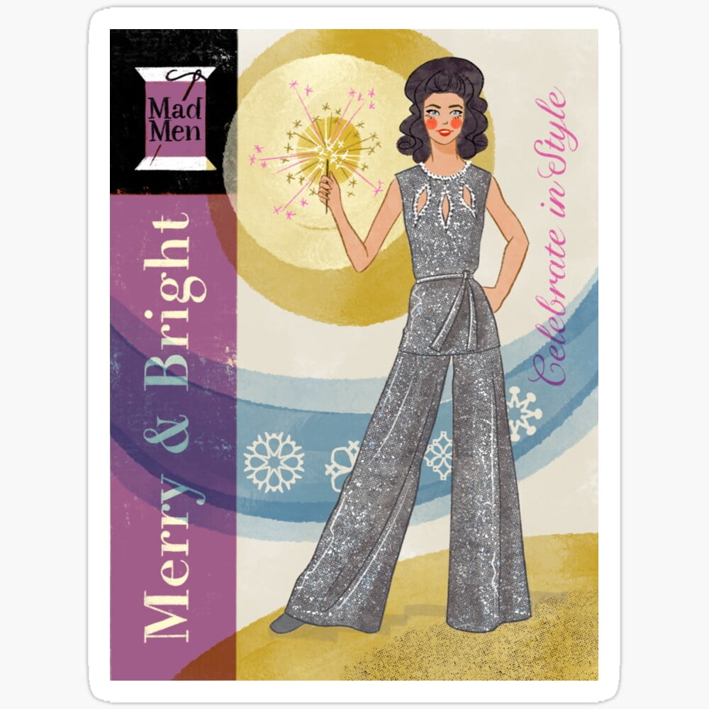 DOPASTICKER Retro Noel Card - Megan Sticker Phone Sticker, Latop ...