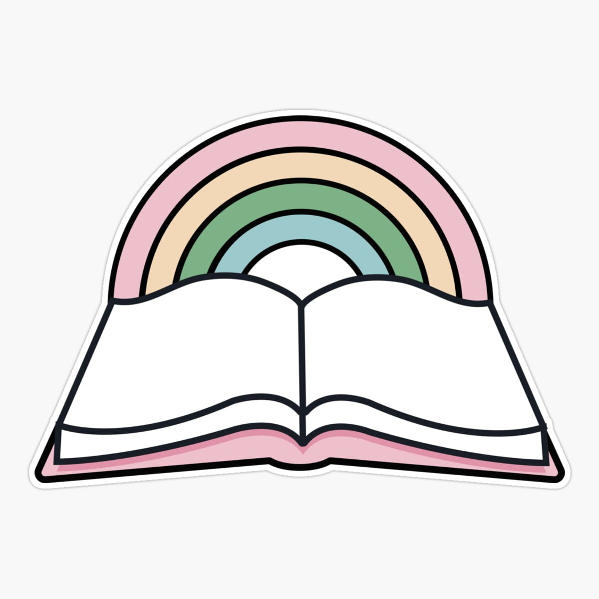 DOPASTICKER Retro Reading Rainbow Sticker, Phone Sticker Car Sticker ...