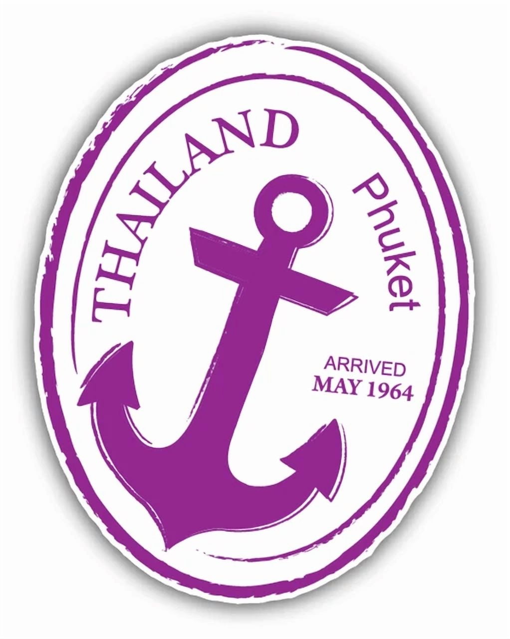 DOPASTICKER Retro Sailing Passport Thailand Sticker Decal Phone Decal ...