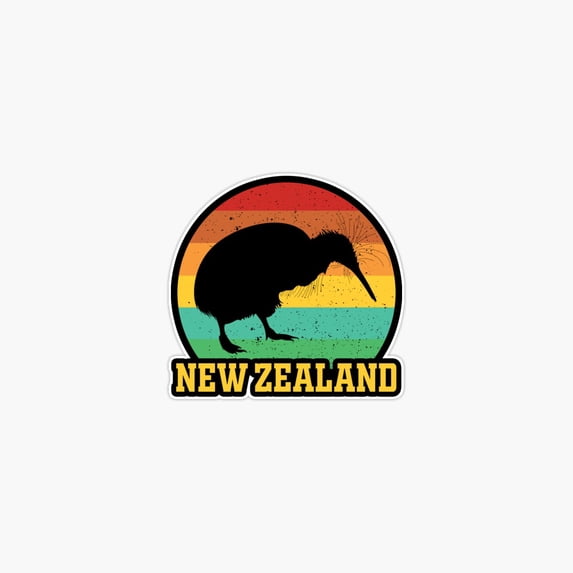 DOPASTICKER Retro Sunset New Zealand Kiwi Sticker, Phone Sticker Car ...