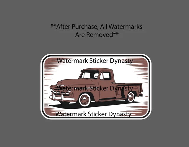 DOPASTICKER Retro Truck Sticker Americana Historic Vehicle Sticker ...