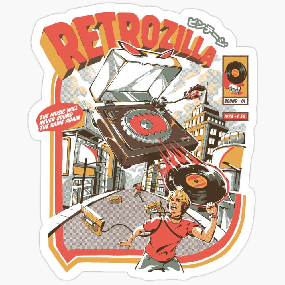 DOPASTICKER Retrooundzilla Perfect Gift Everyone Phone Decal Water ...