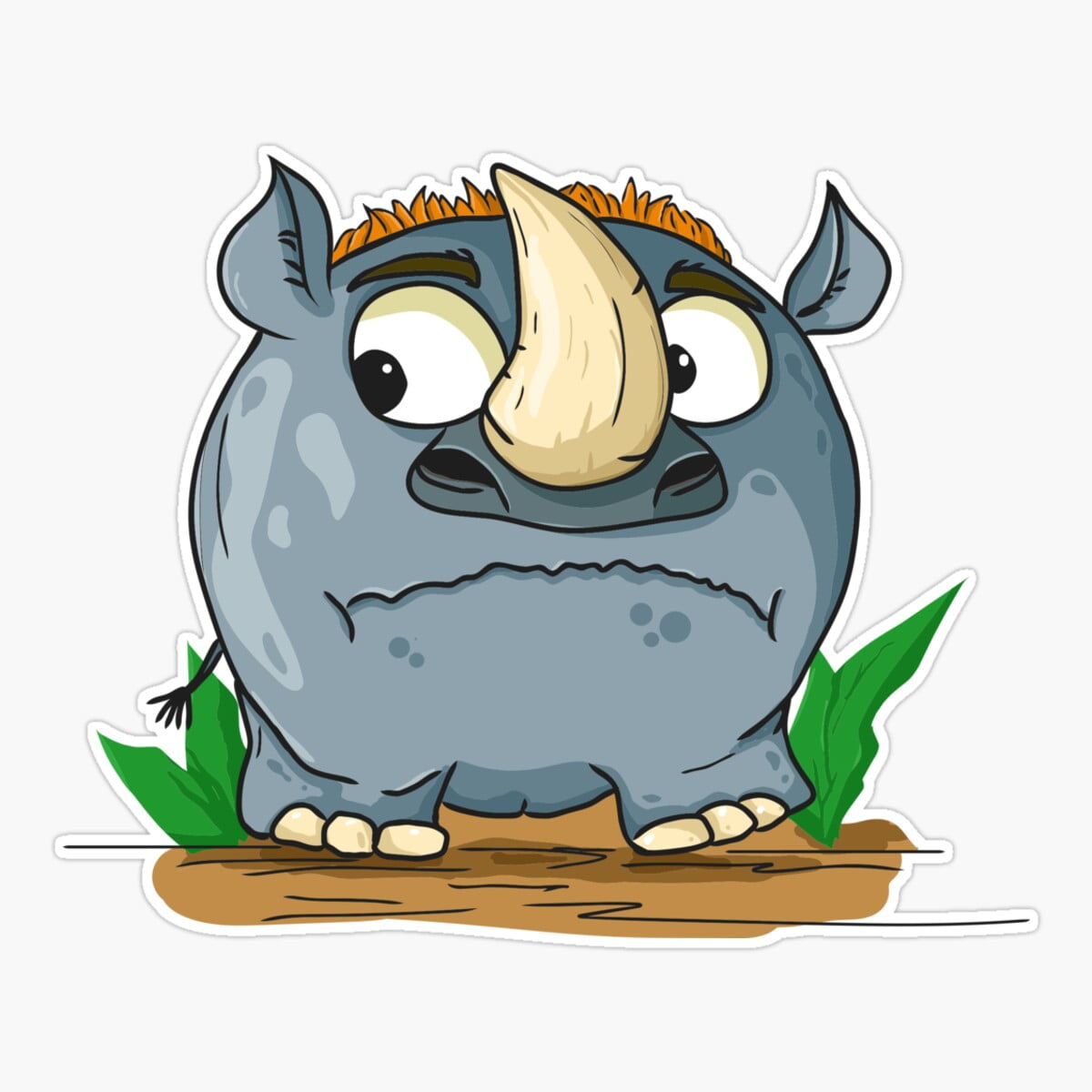 DOPASTICKER Rhino Design, Art Print Sticker, Phone Sticker Car Stickers ...