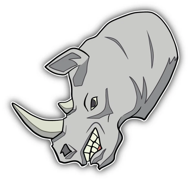 DOPASTICKER Rhino Head Sticker Decal Phone Decal Water Bottle Stickers ...