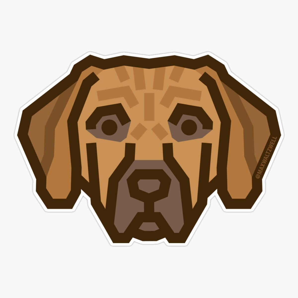 DOPASTICKER Rhodesian Ridgeback Sticker, Phone Sticker Water Bottle ...