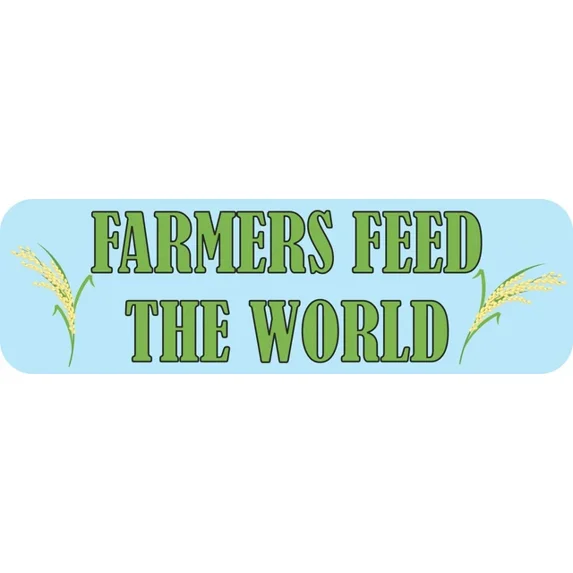 DOPASTICKER Rice Farmers Feed The World Sticker Phone Sticker, Latop ...