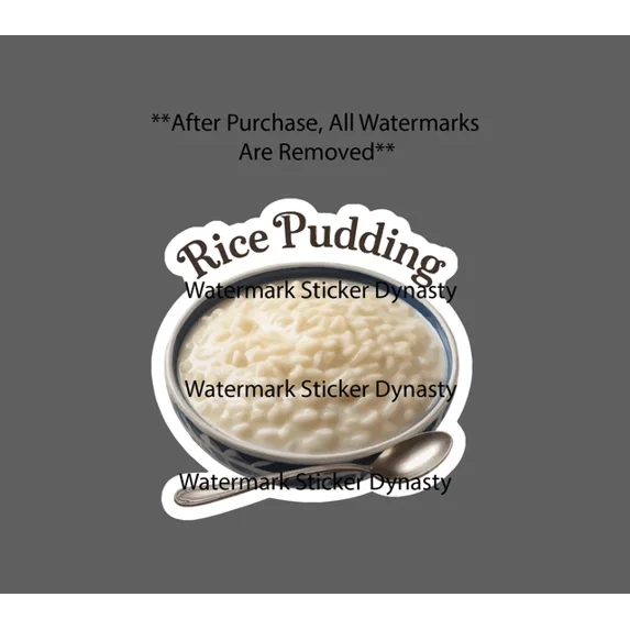 DOPASTICKER Rice Pudding Sticker Food Dessert Dinner Sticker Phone ...
