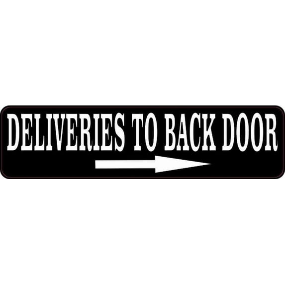 DOPASTICKER Right Arrow Deliveries To Back Door Sticker Phone Sticker ...