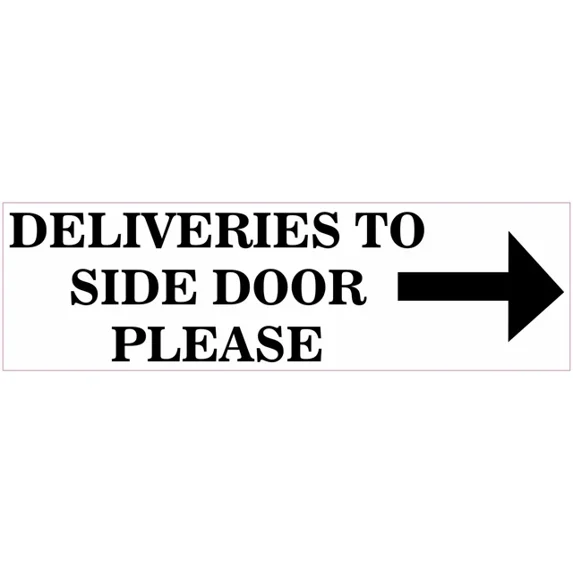DOPASTICKER Right Arrow Deliveries To Side Door Sticker Phone Sticker ...